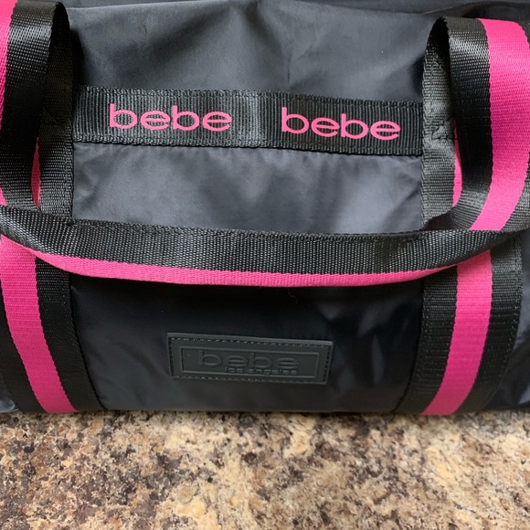 bebe | Bags | Nwt Bebe Jordan Striped Blackpink Duffle Bag | Poshmark
